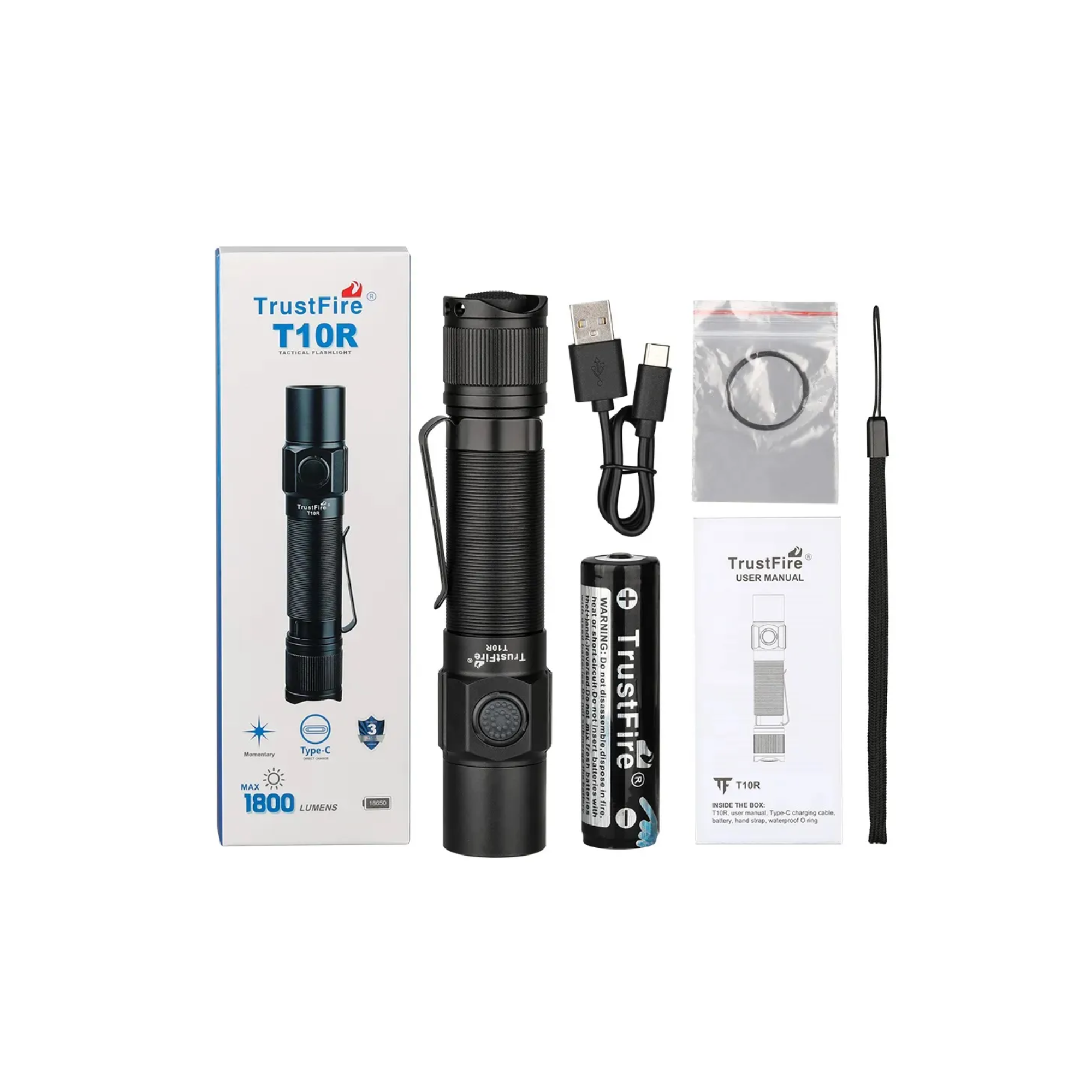 LANTERNA TRUSTFIRE T10R 1800 LM – Xtreme Shooting